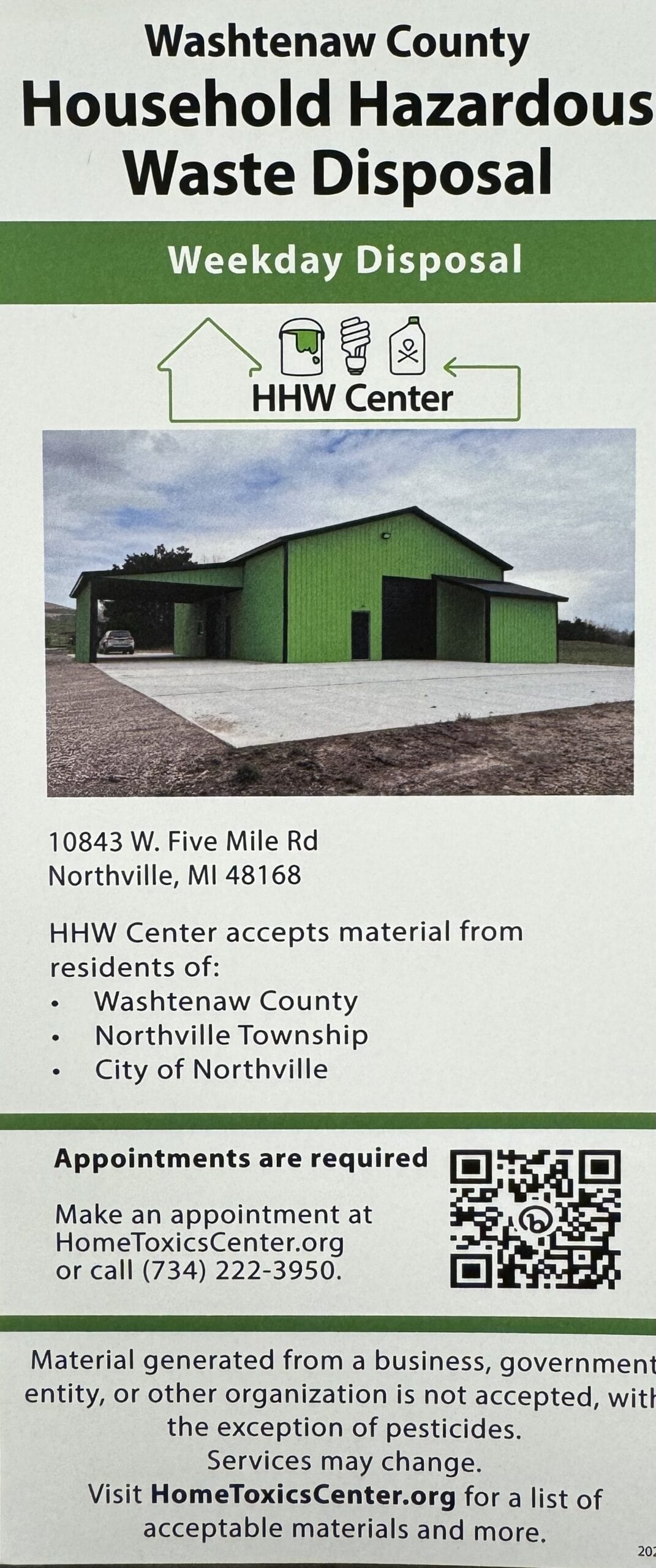 Northville Household Hazardous Waste Disposal – Western Washtenaw ...